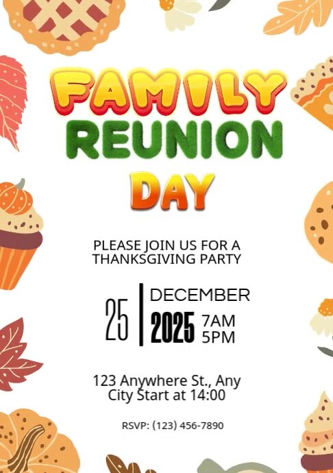 Family Reunion Day Template | PosterMyWall
