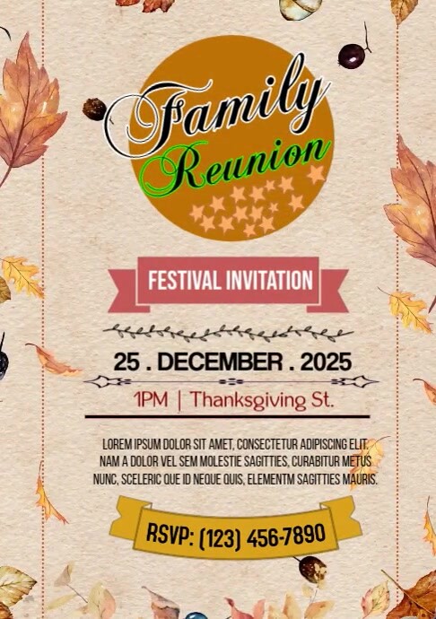 Copy of Family Reunion | PosterMyWall