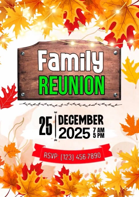 Family Reunion Template | PosterMyWall