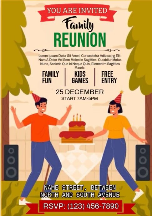 Family Reunion Template | PosterMyWall