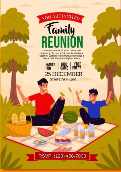 Family Reunion Template | PosterMyWall