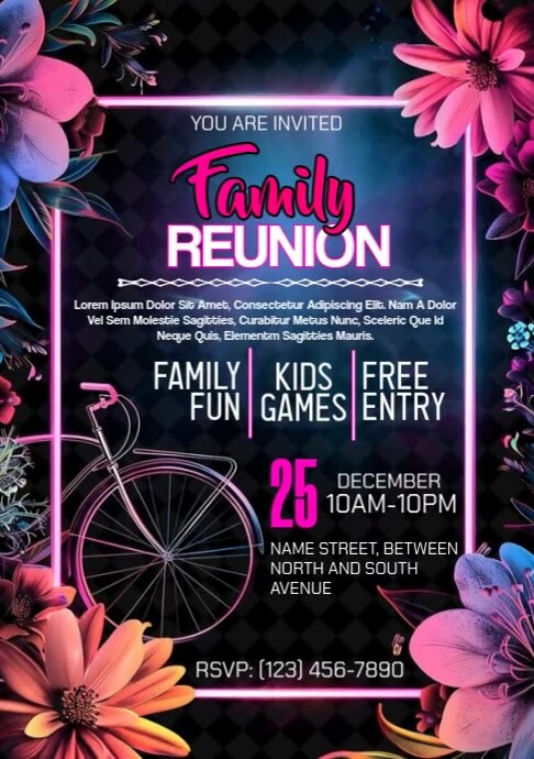 Family Reunion Template | PosterMyWall