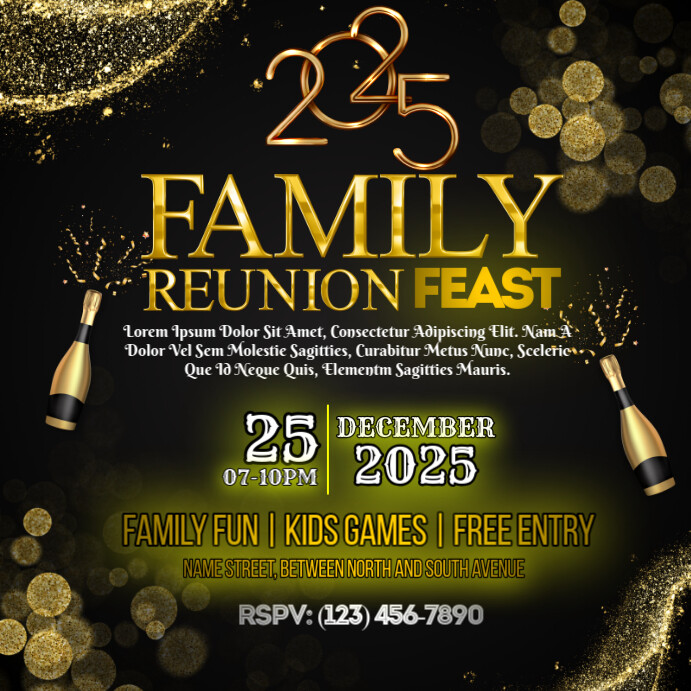 Copy of Family Reunion Feast | PosterMyWall