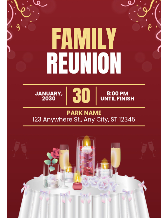 Family Reunion Flyer Template | PosterMyWall