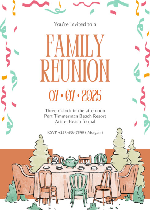 Family reunion flyer design template | PosterMyWall