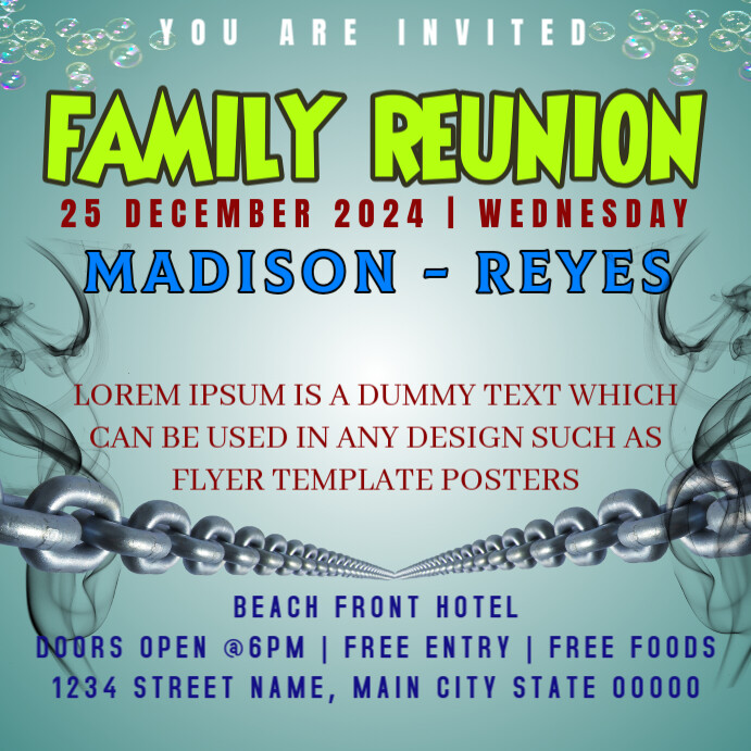 Plantilla de Family Reunion Instagram Post | PosterMyWall