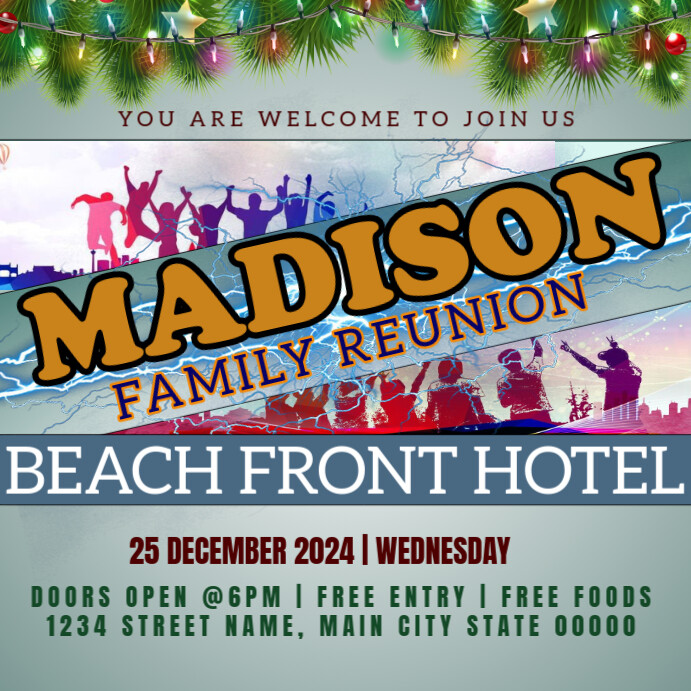 Copy of Family Reunion Instagram Post | PosterMyWall