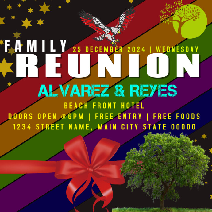 Шаблон Family Reunion Instagram Post | PosterMyWall