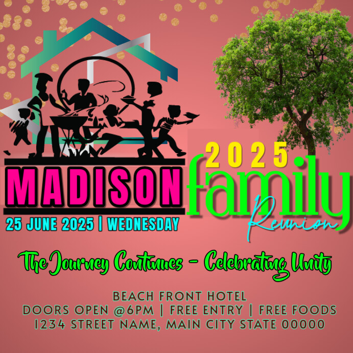 Family Reunion Instagram Post Template | PosterMyWall