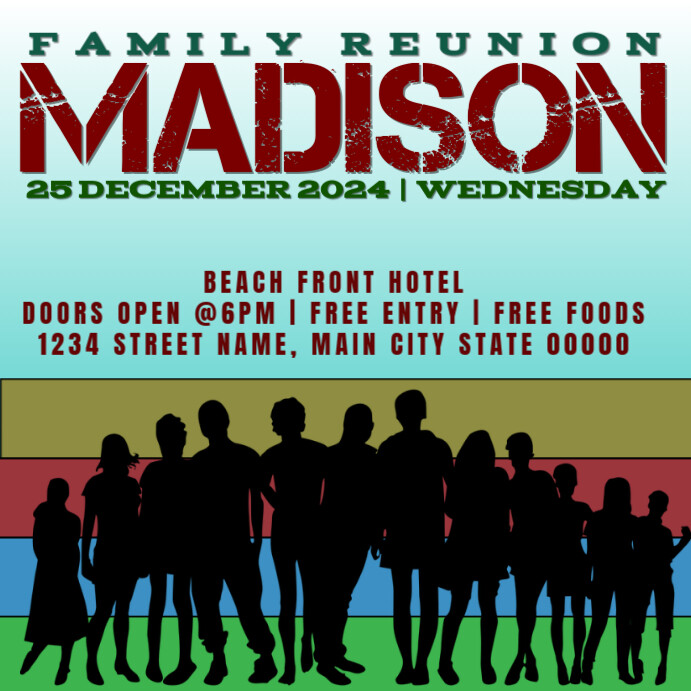 Family Reunion Instagram Post Template | PosterMyWall