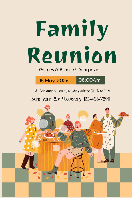 Family Reunion Organize Template | PosterMyWall