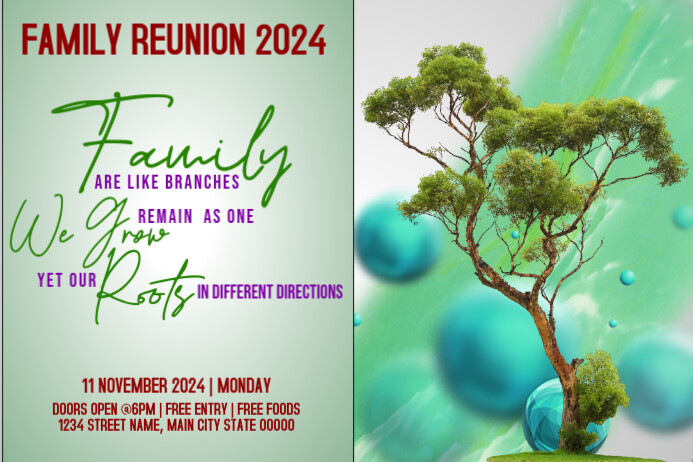 Modèle Family Reunion Poster | PosterMyWall