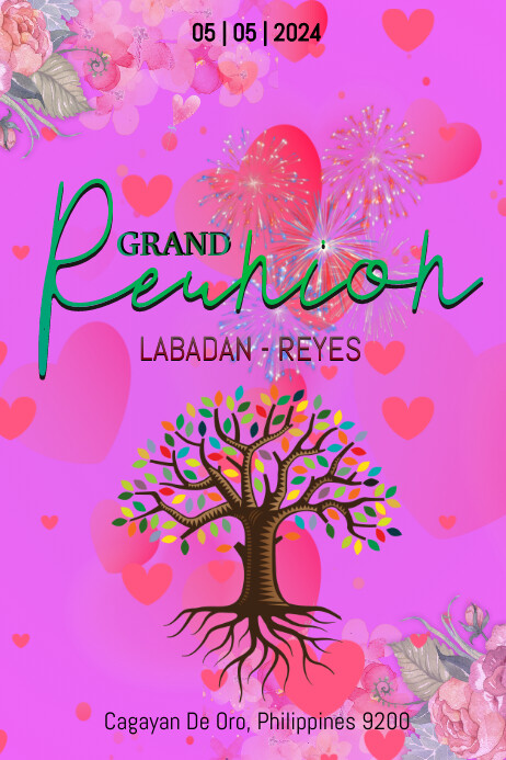 Plantilla de Family Reunion Poster | PosterMyWall