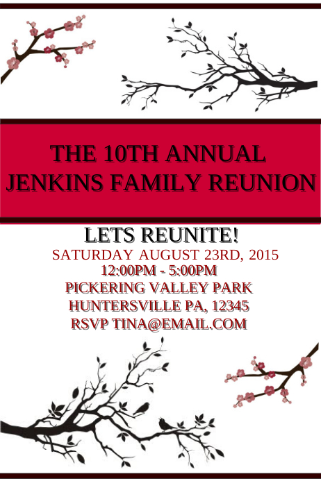 FAMILY REUNION Template | PosterMyWall