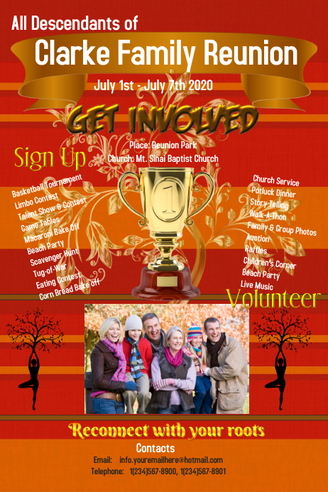 Family Reunion Poster Template PosterMyWall family-reunion-poster-template-postermywall