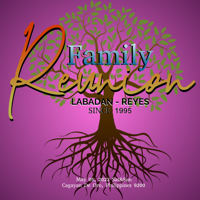 Family Reunion Tempalte Instagram Post Template | PosterMyWall