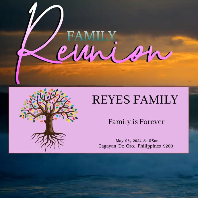 Copy of Family Reunion Template Instagram Post | PosterMyWall