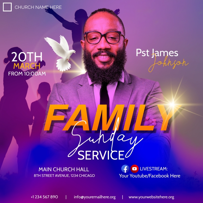 family service flyer Template | PosterMyWall