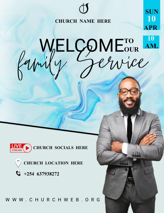 Family service poster Template | PosterMyWall