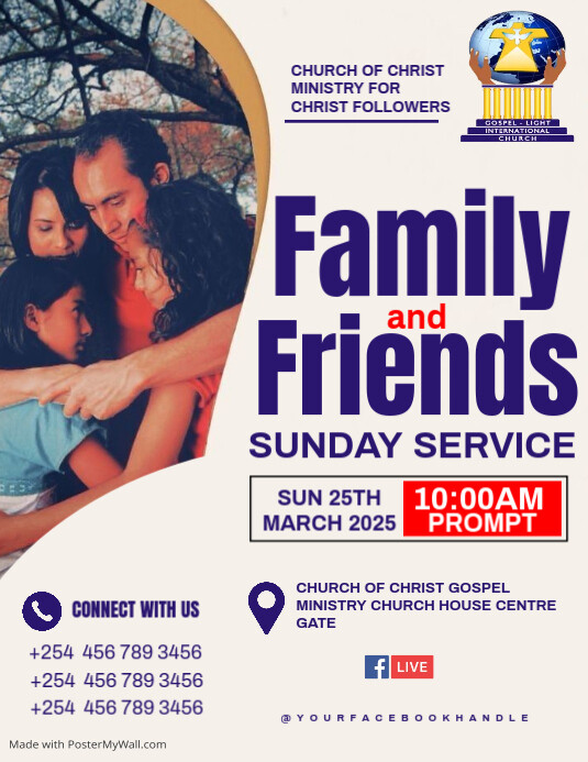 Copy of family service template | PosterMyWall