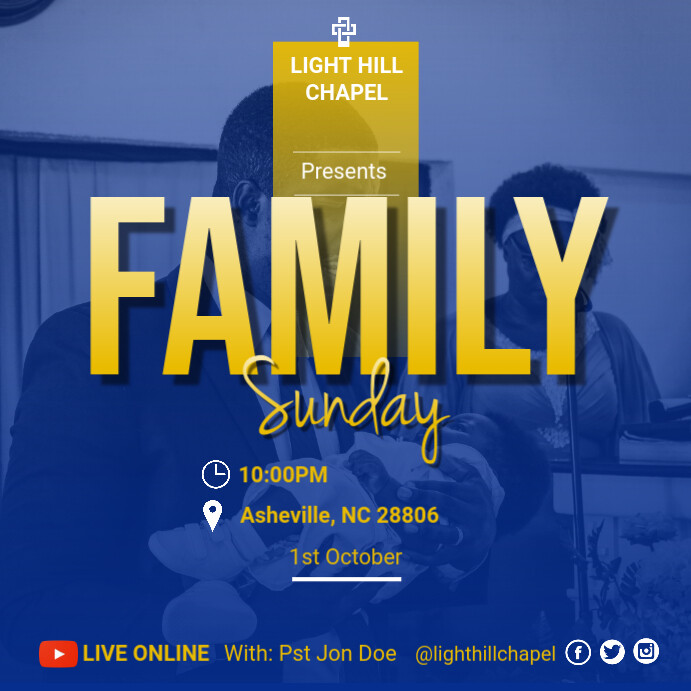 FAMILY SUNDAY (3) Template | PosterMyWall