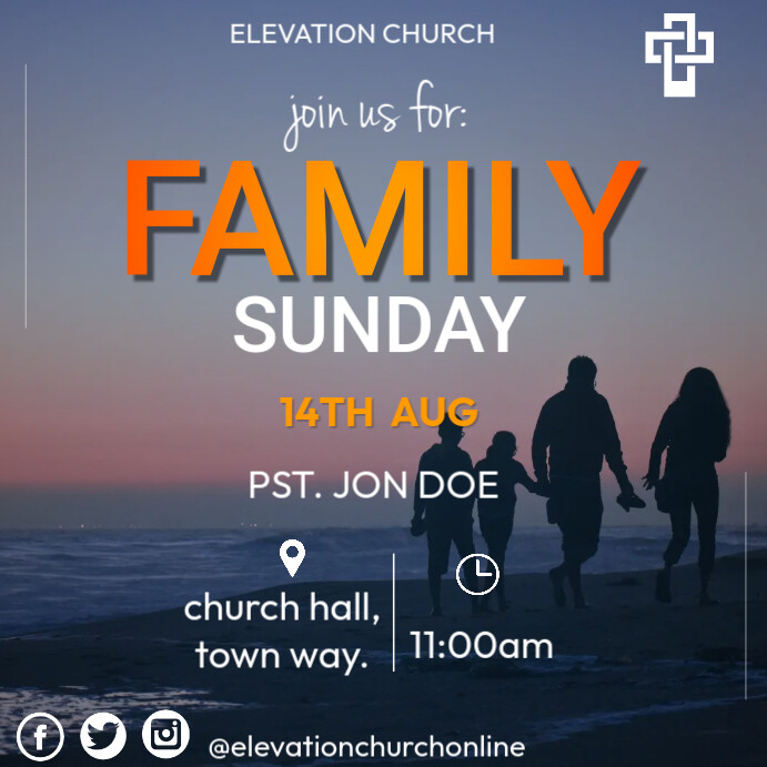 FAMILY SUNDAY (6) Template | PosterMyWall