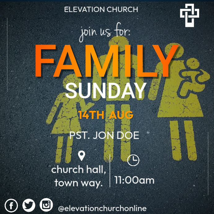 FAMILY SUNDAY (8) Template | PosterMyWall