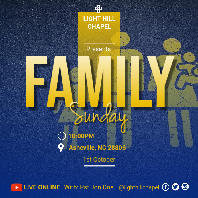 FAMILY SUNDAY Template | PosterMyWall
