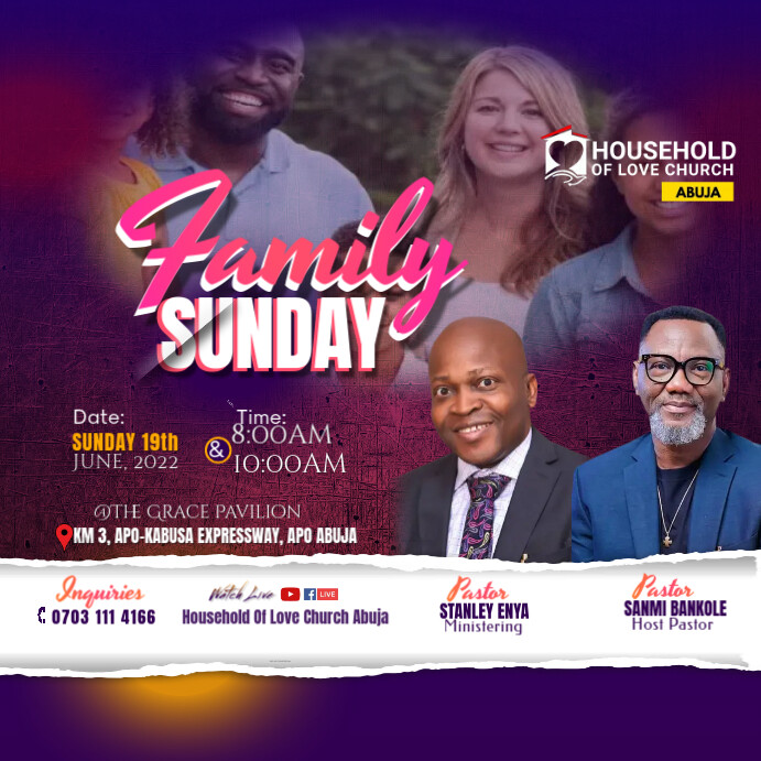 Plantilla de Family Sunday | PosterMyWall