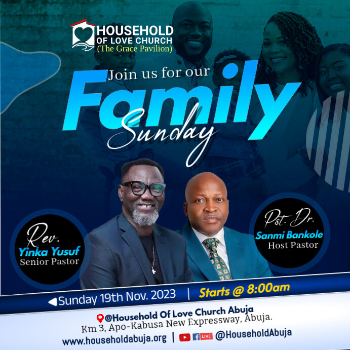 Modèle Family sunday | PosterMyWall