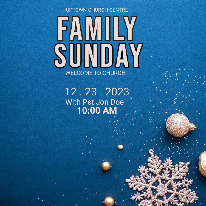 Plantilla de family Sunday | PosterMyWall
