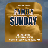 Family Sunday Service Invitation Flyer Template | PosterMyWall
