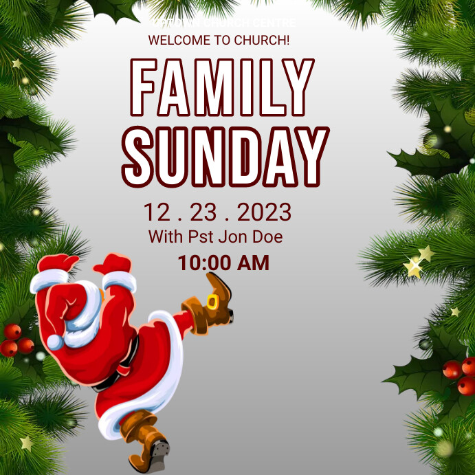 family Sunday Template | PosterMyWall