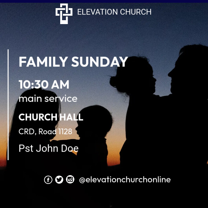 FAMILY SUNDAY Template | PosterMyWall