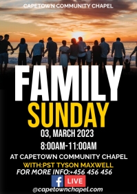 crossover Sunday service flyer poster (1) Template | PosterMyWall