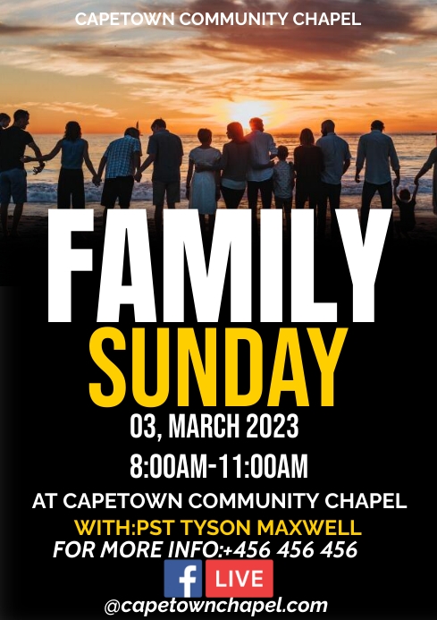 family Sunday flyer poster (1) Template | PosterMyWall