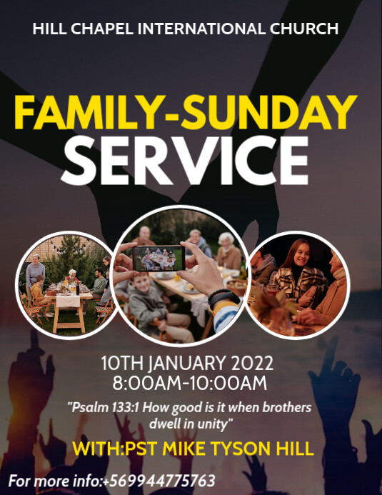 family sunday flyer template (1) | PosterMyWall