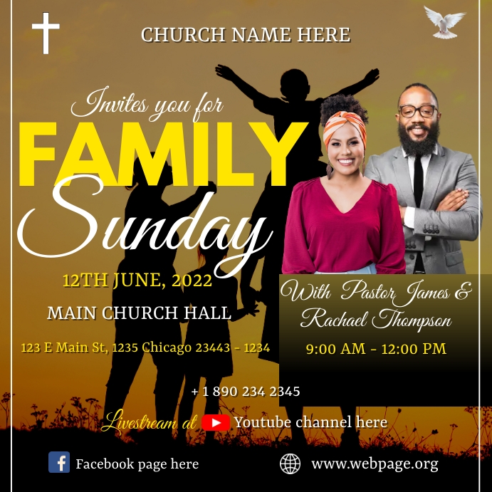 Family Sunday poster Template | PosterMyWall