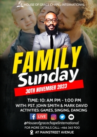 FAMILY SUNDAY POSTER Template | PosterMyWall