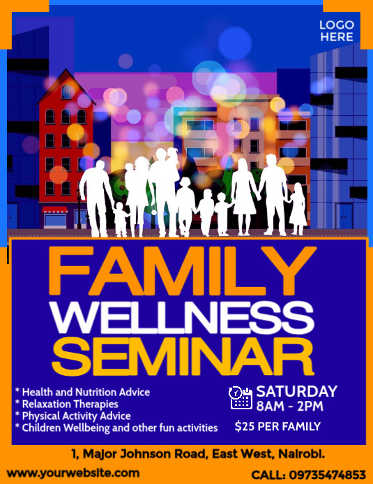 Family Wellness Month Flyer Template | PosterMyWall