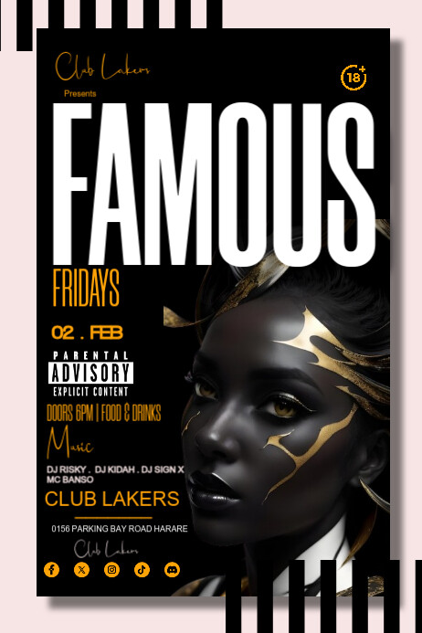 Famous Friday Template | PosterMyWall