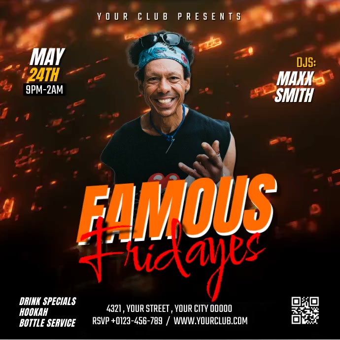 Famous Fridays Template | PosterMyWall