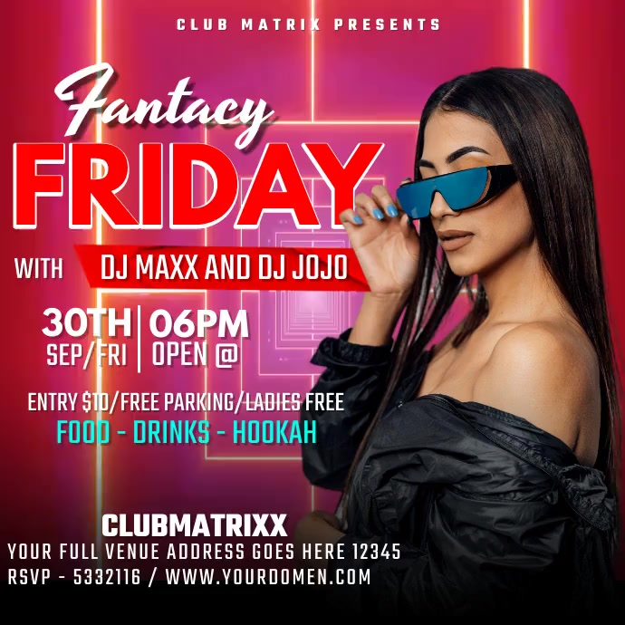 Copy of FANTACY FRIDAY | PosterMyWall