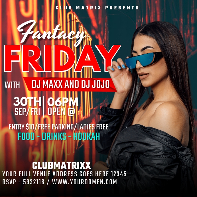 Copy of FANTACY FRIDAY | PosterMyWall