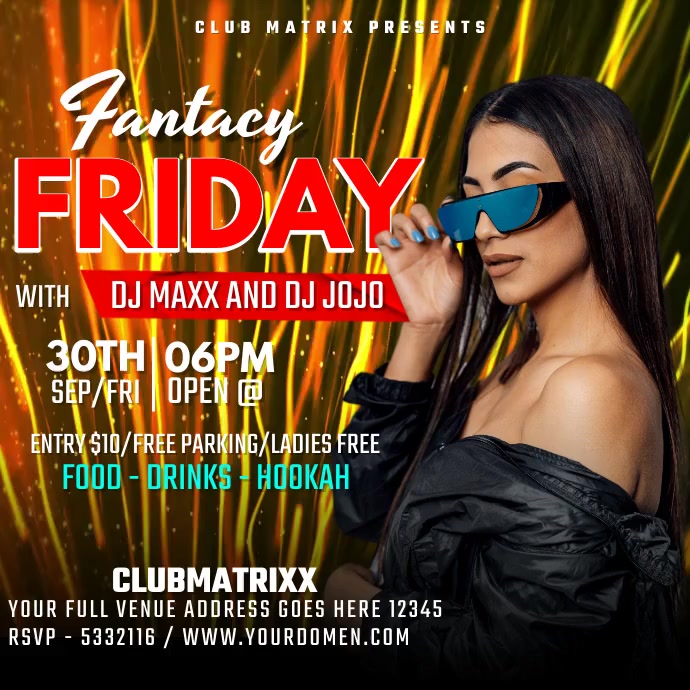 Copy of FANTACY FRIDAY | PosterMyWall