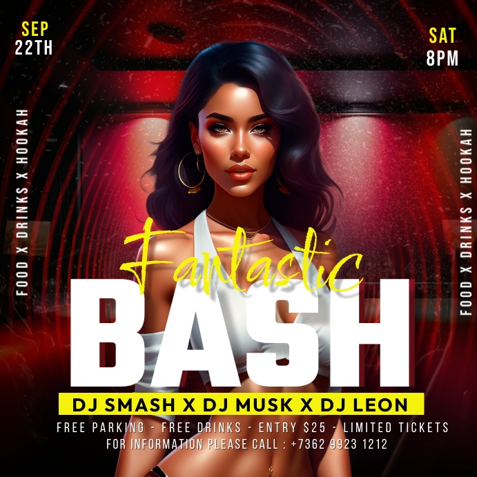 Fantastic Bash Party Template | PosterMyWall