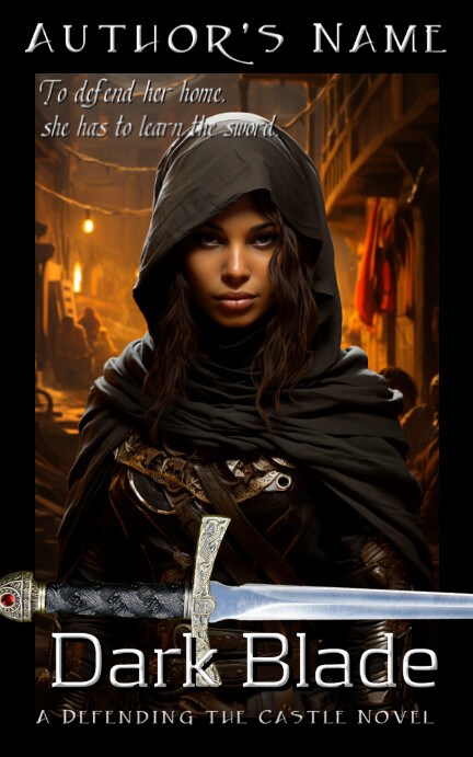 Plantilla de Fantasy Ebook Cover - Dark Blade | PosterMyWall