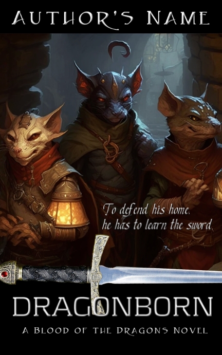 Plantilla de Fantasy Ebook Cover - Dragonborn | PosterMyWall