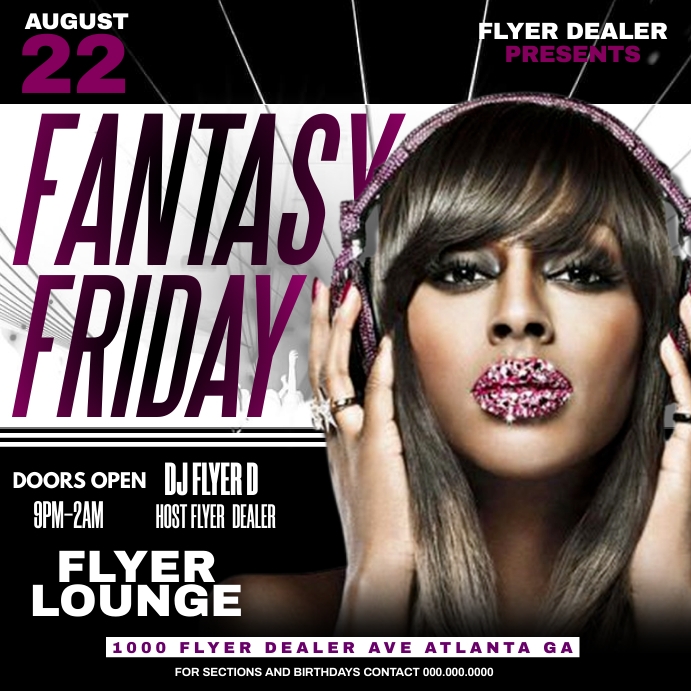 Copy of fantasy friday | PosterMyWall