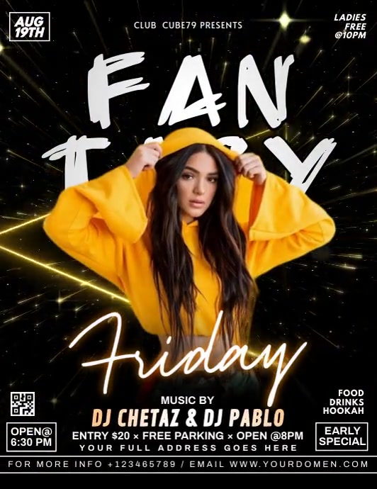 Plantilla de Fantasy Friday | PosterMyWall